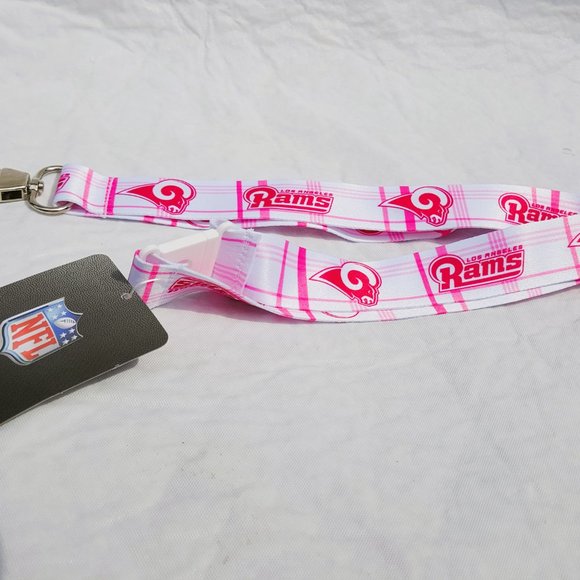 Paris Saint-Germain | Accessories | Los Angeles Rams Pink Plaid Lanyard ...